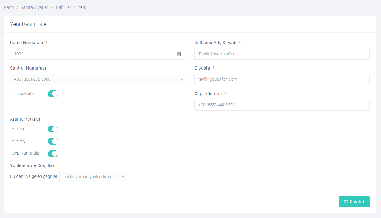 Bulutfon santral kolay kurulum ve kullanım kılavuzu